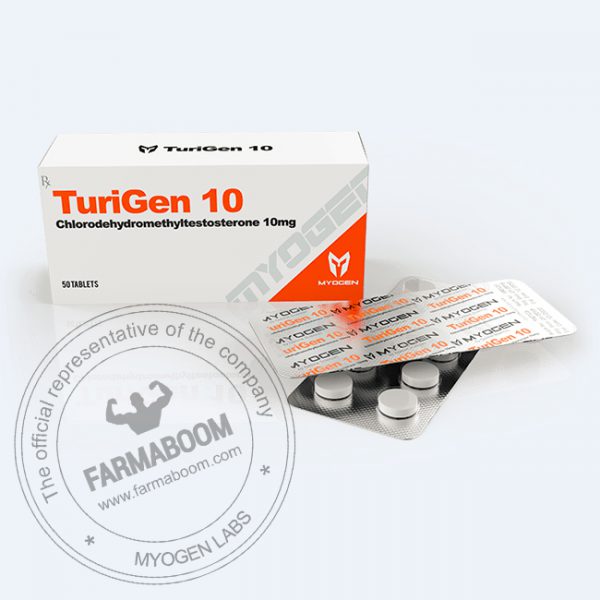 Buy TuriGen 10 (Turinabol 10mg/tab (Box 50 TABS) - MyoGen labs ...