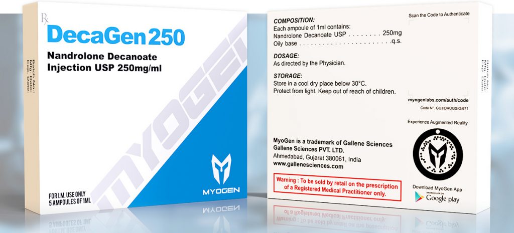 Buy DecaGen 250 (Nandrolone Decanoate 250mg/ml) - MyoGen labs ...